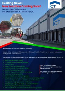 New Location Coming Soon! - ICT